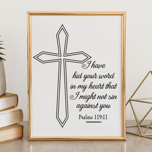 Psalms 119:11 Svg, Psalms 119 11 Svg, Psalms 11911 Svg, Ai, Pdf, Png ...