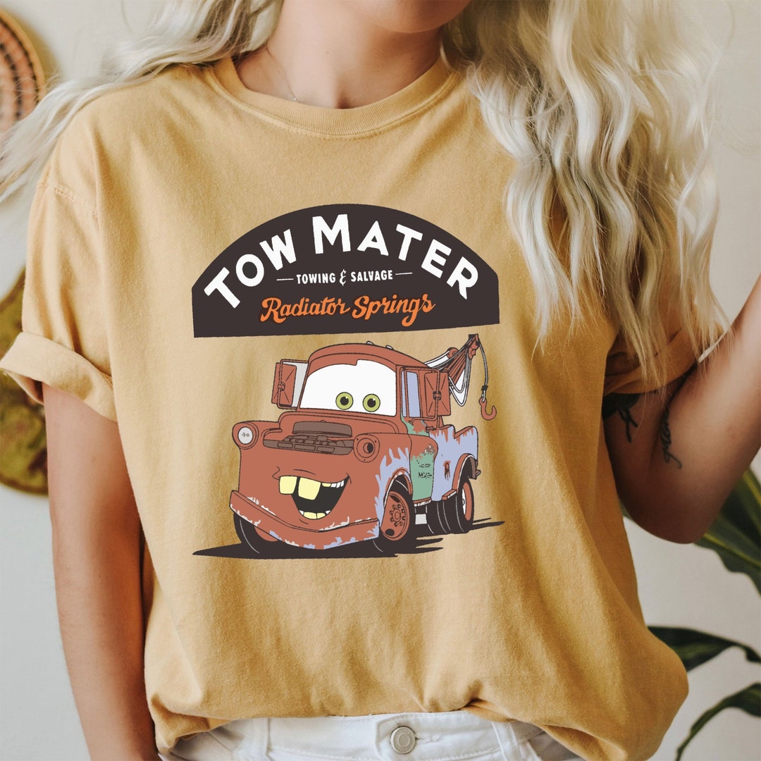 Comfort Colors® Cute Disney Pixar Cars Tow Mater Towing & Salvage Magic ...