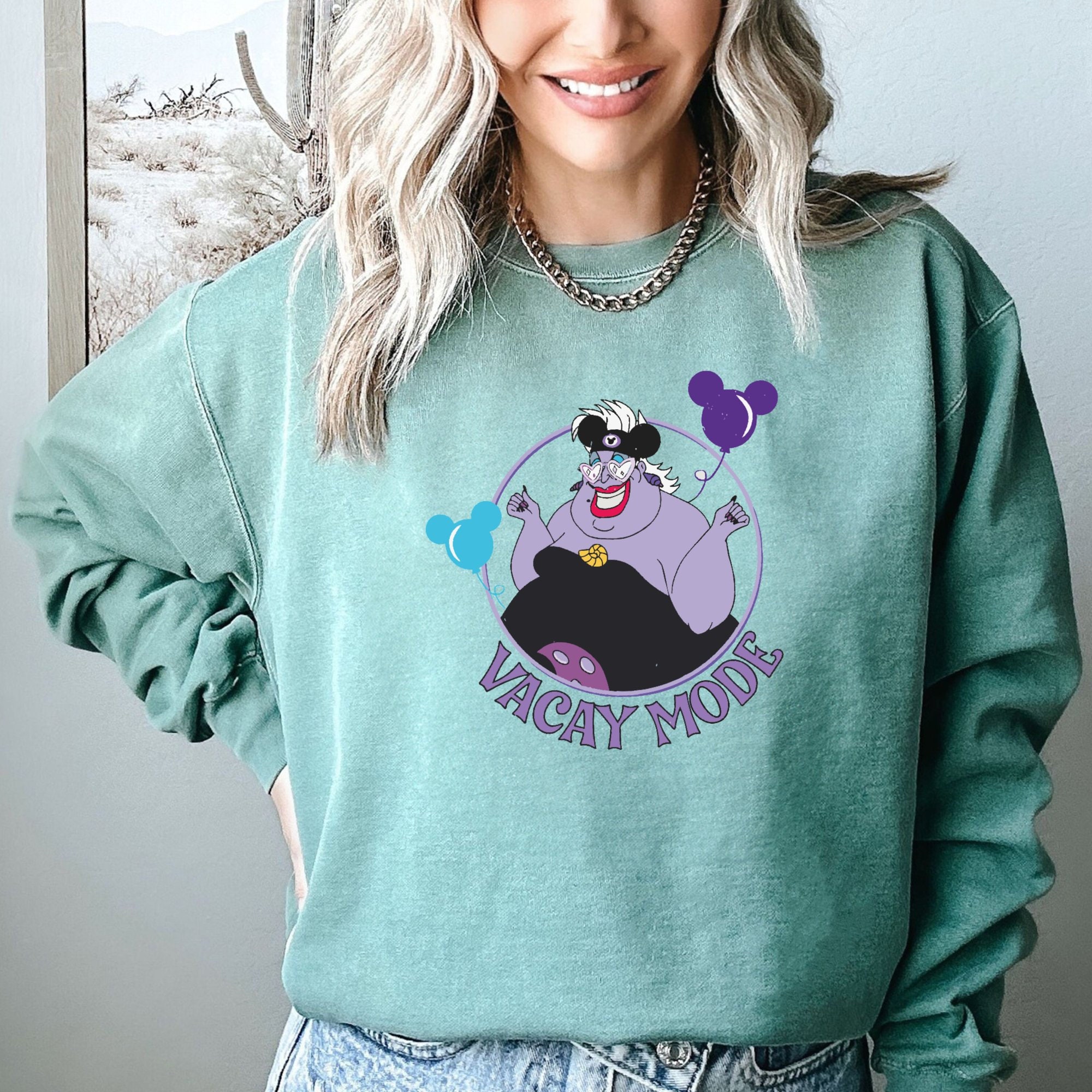 Comfort Colors® Retro Ursula With Mickey Balloon C2293 Magic Kingdom ...
