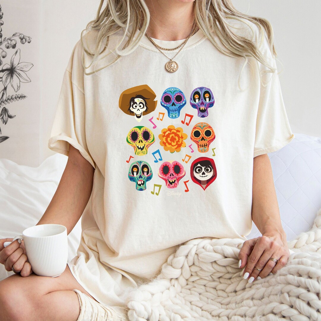 Comfort Colors Coco Sugar Skulls Tee: Magic Kingdom Family Trip Shirt ...