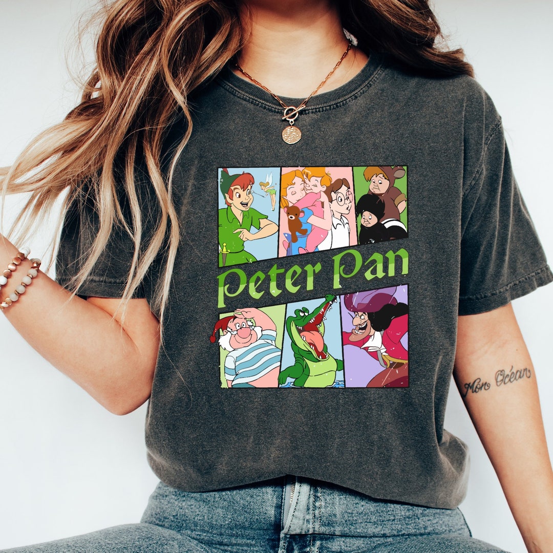 Comfort Colors® Disney Peter Pan Captain Hook Tinker Bell Smee Vintage ...