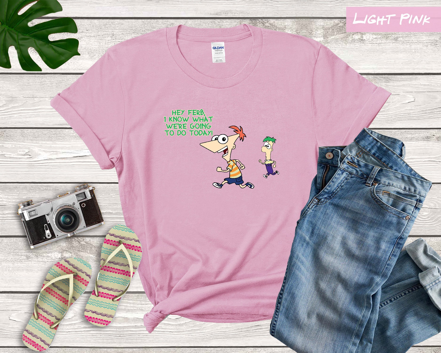 Hey Ferb Graphic Tees Phineas And Ferb Cartoon Shirt P&f | Etsy