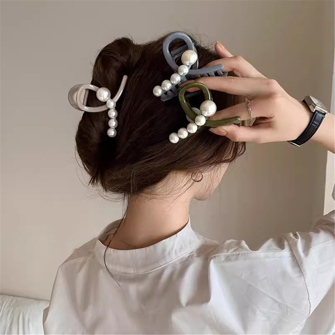 Pearl Hair Claws Simple Hair Claws Sweet Hair Claws Hair - Etsy