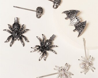 Skull Hair Clips - Etsy