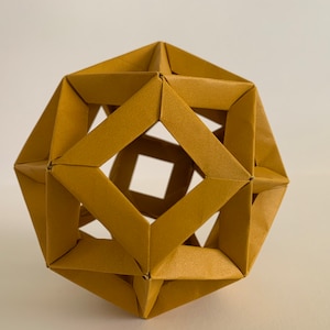 ORIGINAL ART Origami Sphere Decorative Ball Geometric Statue Home Decor ...