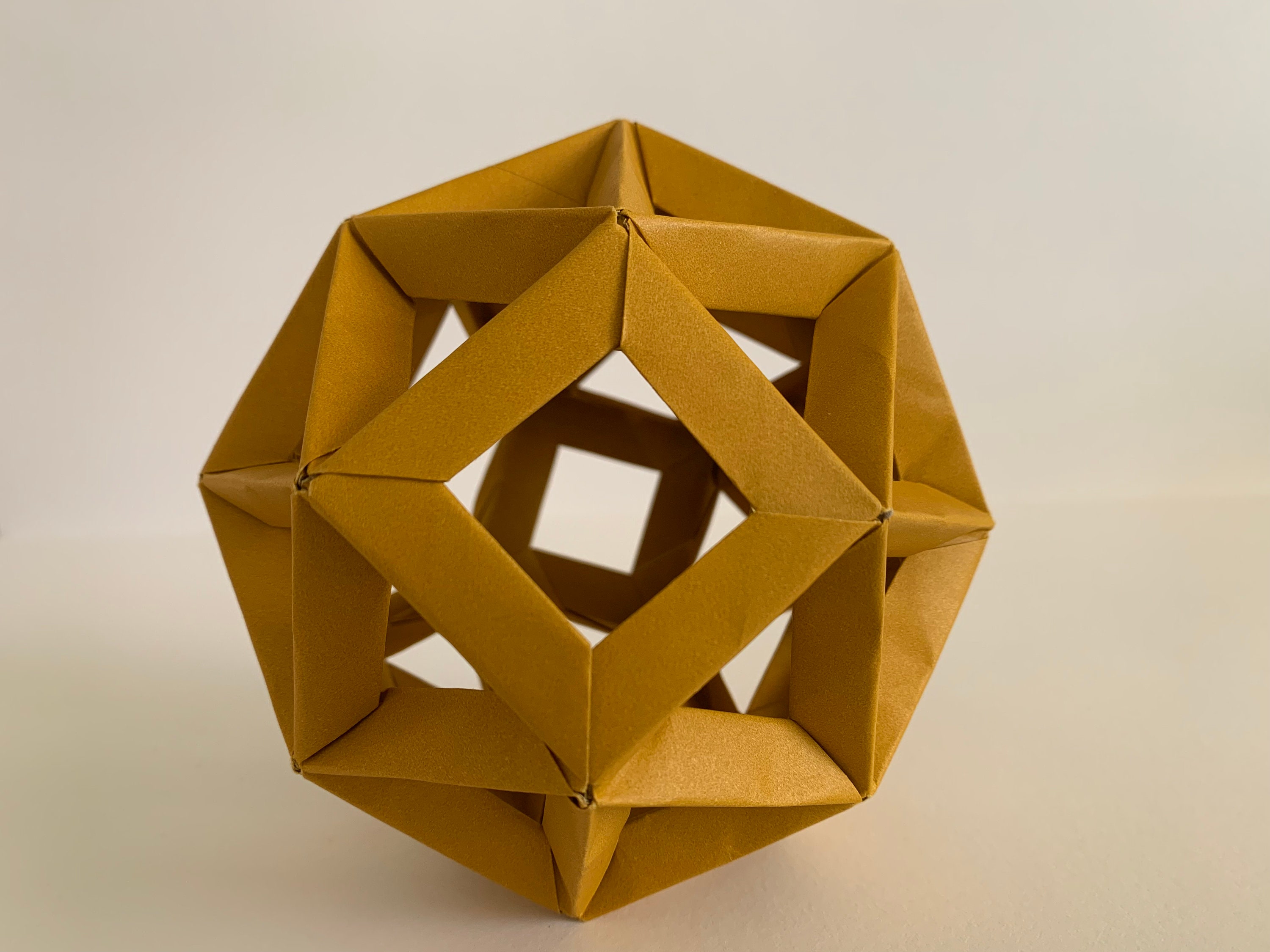 Origami Sphere Decorative Ball Geometric Statue Home Decor Ornament ...