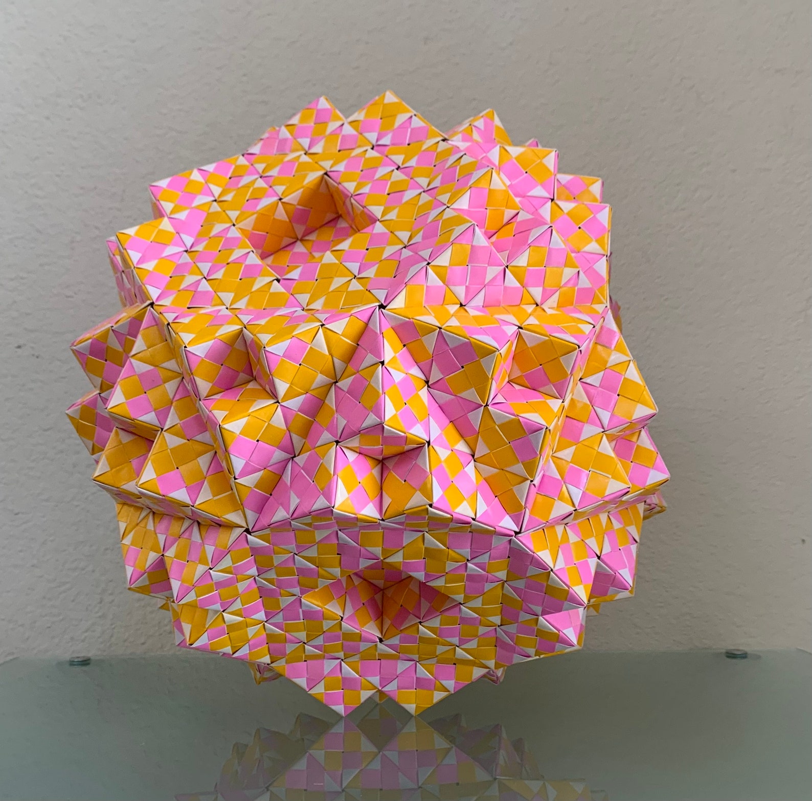 12,000 Fold Origami Snub Cube Sphere Geometric Polyhedron NO ADHESIVE ...