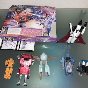 1980s Transformers Toy Lot Hasbro Vintage Robot Toys Cars Airplane Jet ...