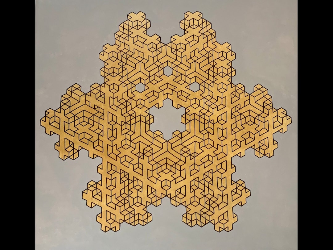 Psychedelic Fractal Cube Origami Inspired Trippy Symmetry Original ...