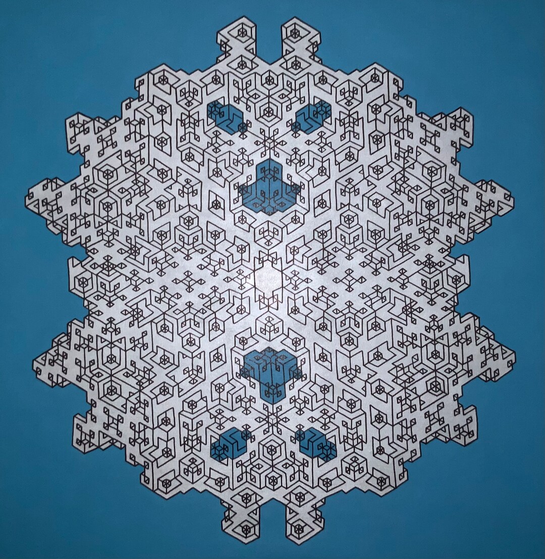 Cerebral Illusion Painting Wall Art Home Decor Modern Art Architectural ...