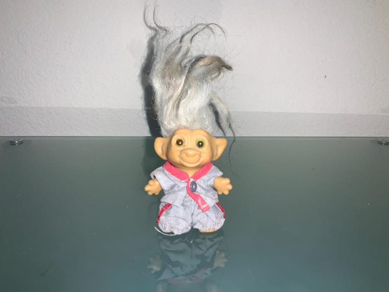 C64 Trolls Vintage Dam Troll Family in Wooden House: Scandinavian Dolls ...