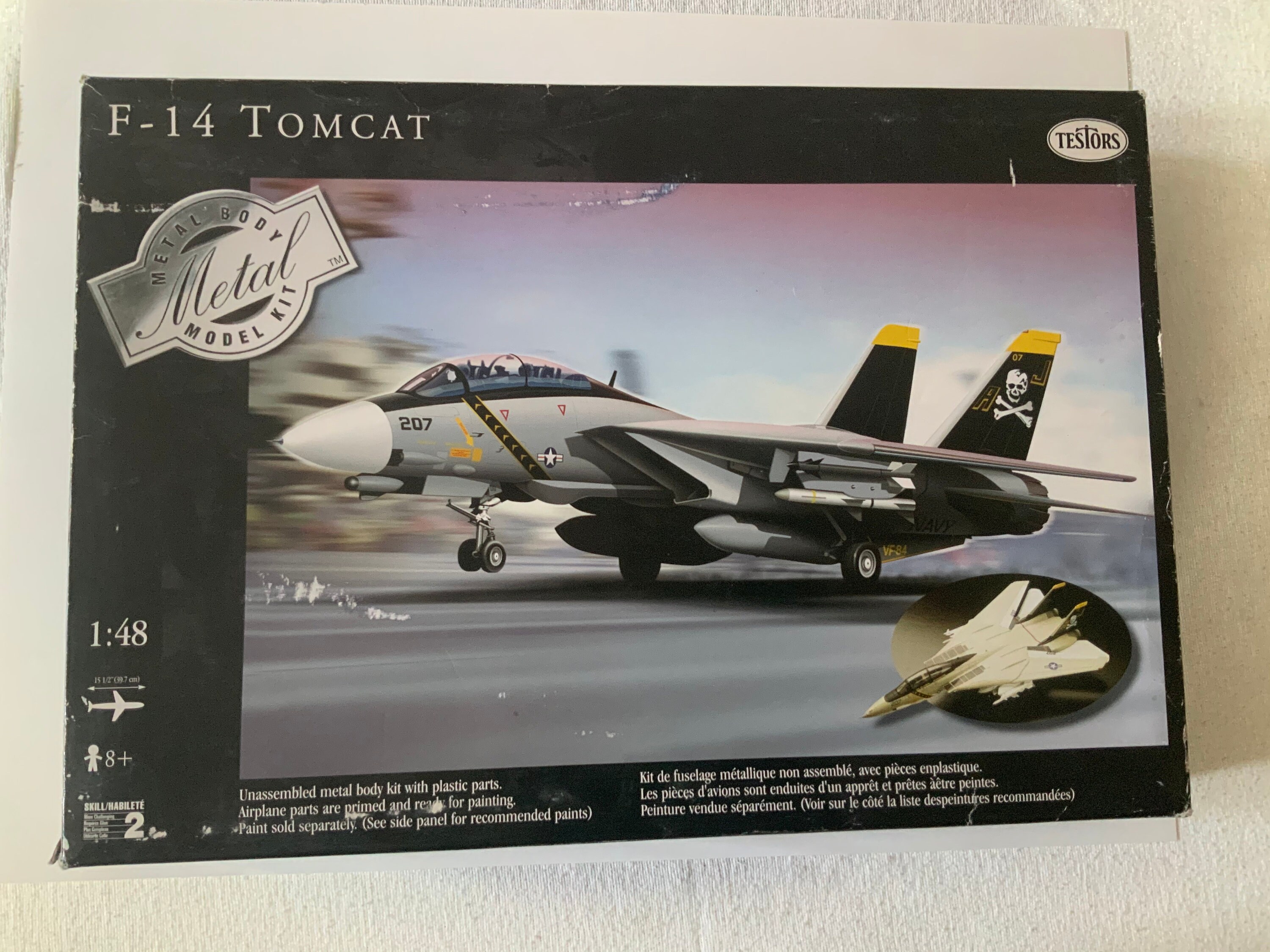 XL Deluxe Testors Metal Body Kits Aircraft Military Jet Airplane Toy ...