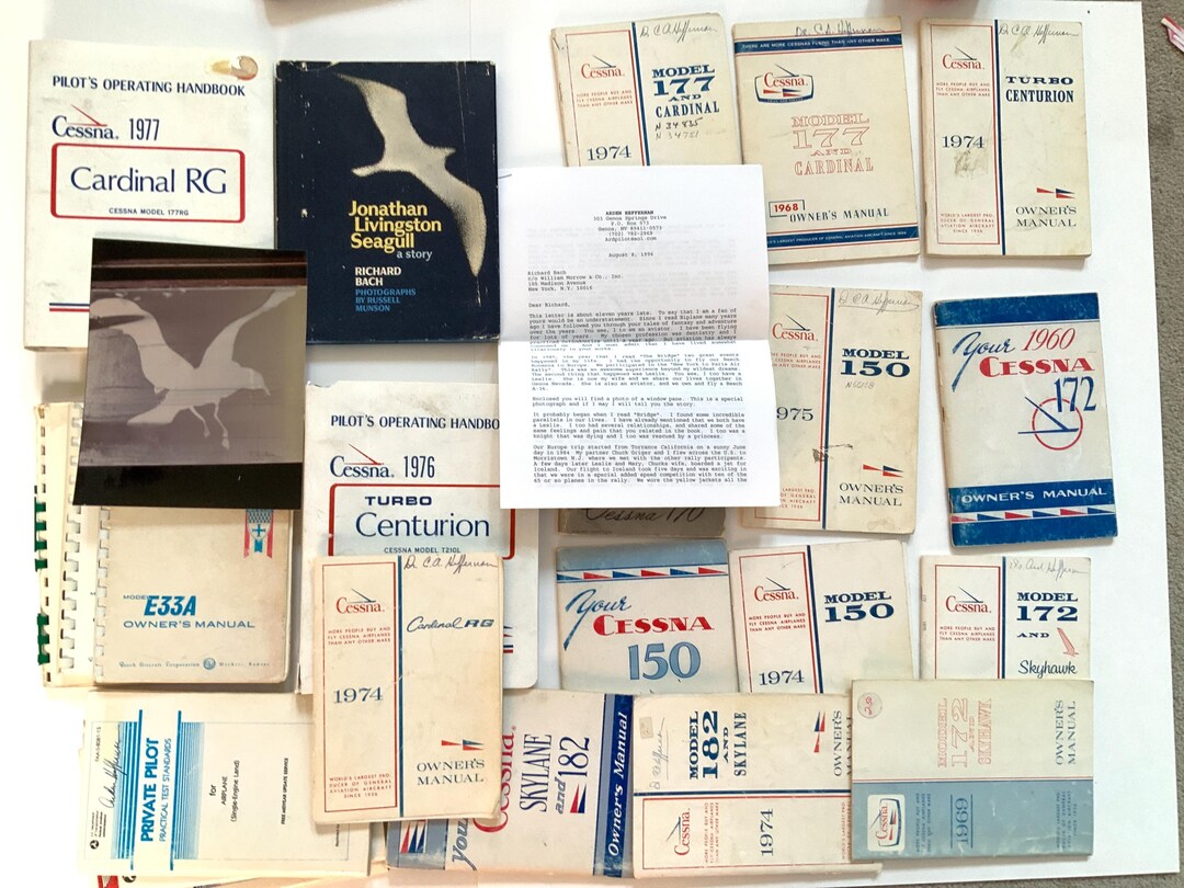 LOT Cessna Aircraft Manuals: 1950s-1970s + Jonathan Livingston Seagull ...