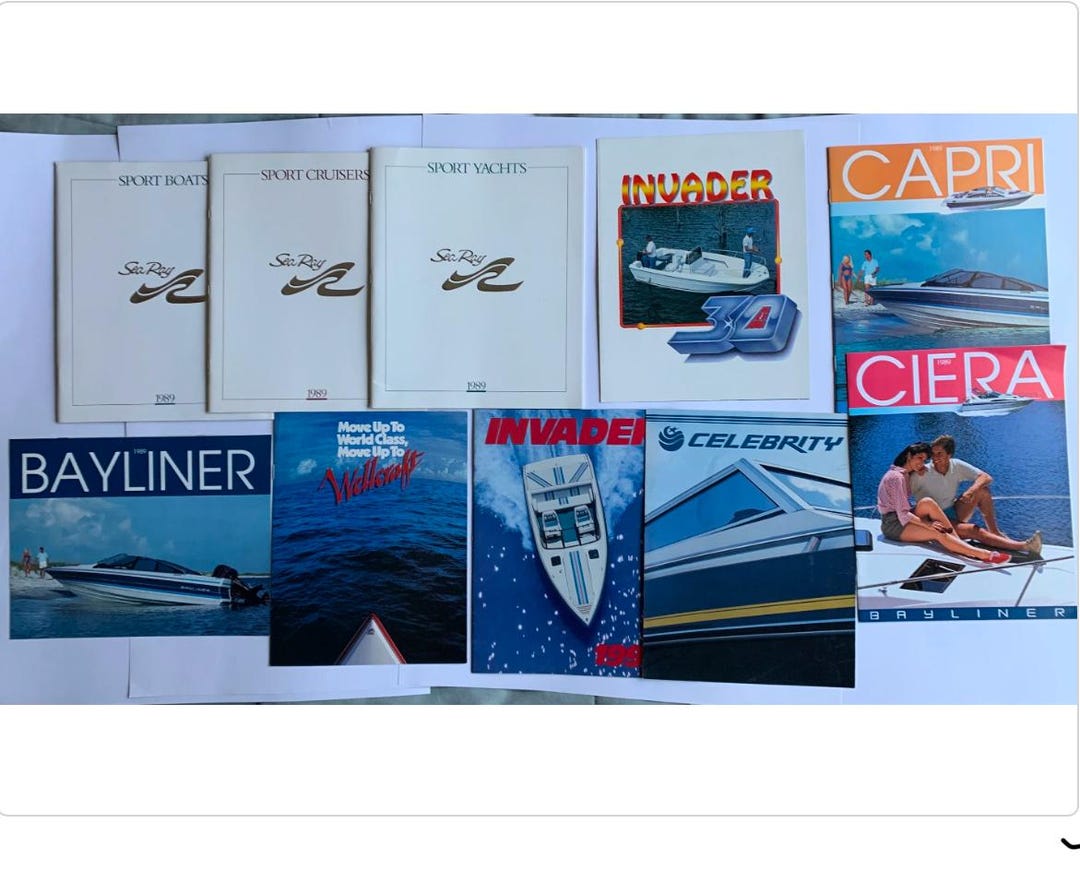 Bayliner Sea Ray Celebrity Wellcraft Boating Brochure Catalogs ...