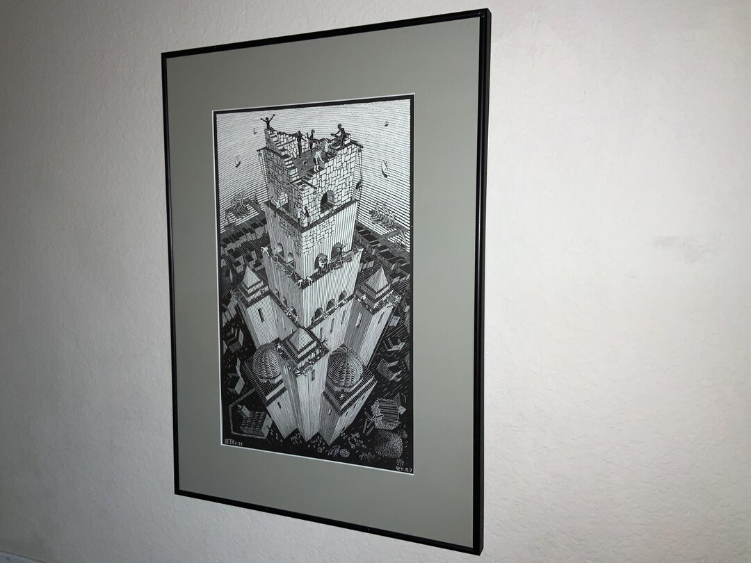 Escher Tower of Babel MC Escher Fine Art Print Vintage Archival High ...