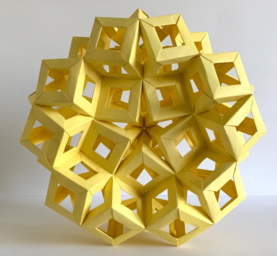 Origami Inversion Paper Sculpture Geometric Star Cubic Sphere 3 ...