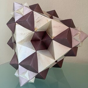 Origami Fused Octahedral Cubes Original Paper Artwork - Etsy