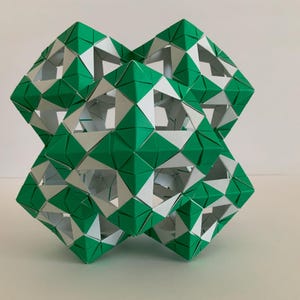 Paper Rainbow Sphere Handmade Polyhedron Bright Colors Vibrant Artwork ...