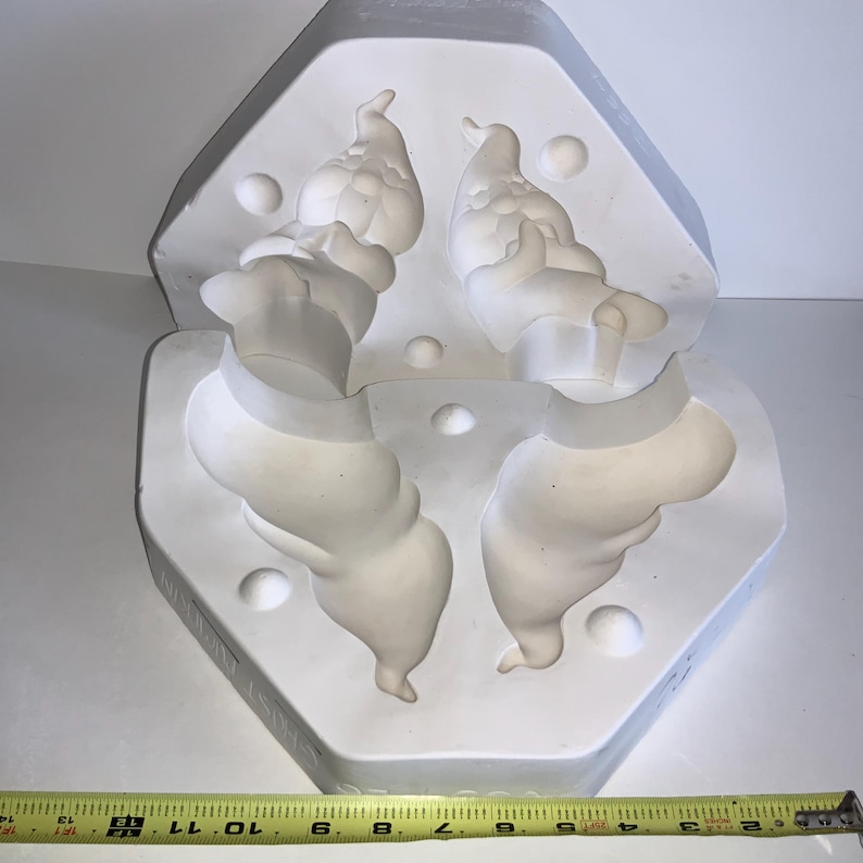 Slip Mold Rare High Quality XL Ceramic Molds Halloween Pumpkin Ghost ...