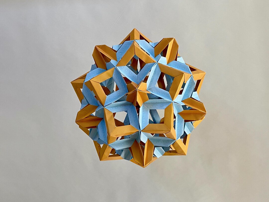 XXL Origami Mobile Hanging Art Sculpture Geometric Spheres Shapes ...