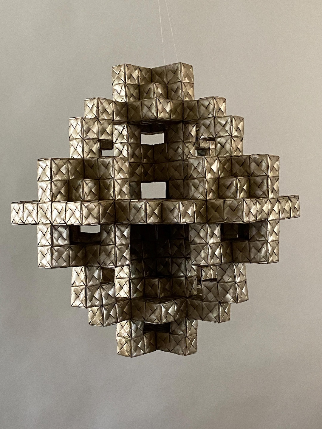 XL Origami Mobile Hanging Sculpture Geometric Spheres Shapes Mobiles ...