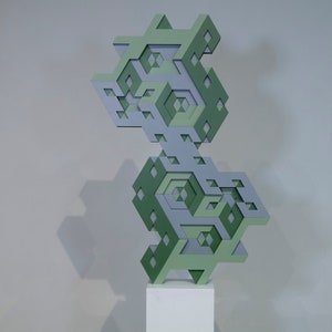 Origami Reimagined CNC Foam Core Geometric Relief Pop Art Sculpture ...