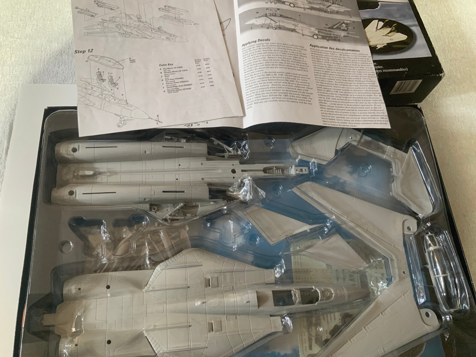 XL Deluxe Testors Metal Body Kits Aircraft Military Jet Airplane Toy ...