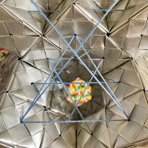 ORIGAMI STRING PAPER Art Sculpture Geometric Structures Self Taught ...