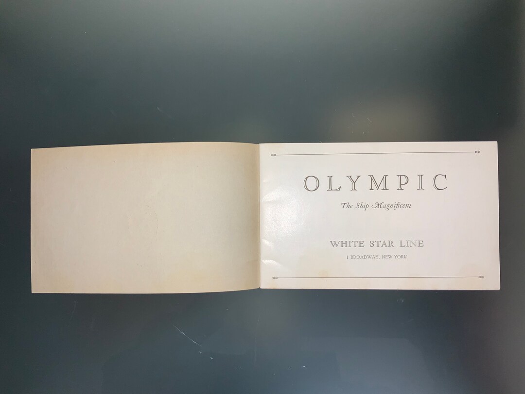 1920s RMS Olympic the Ship Magnificent White Star Lines Steamship Photo ...