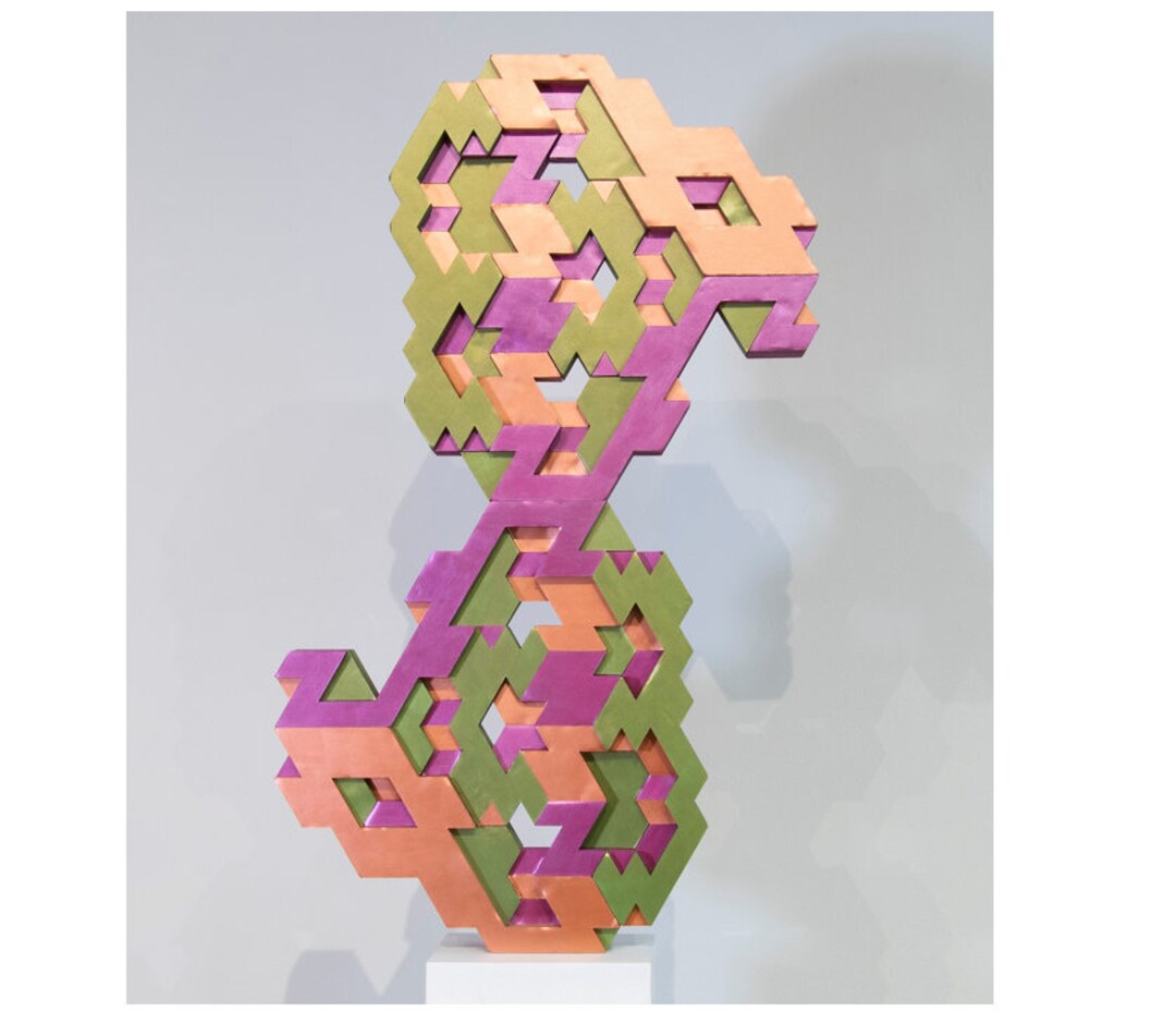 Freestanding CNC Foam Core Origami Reimagined Geometric Relief Pop Art ...