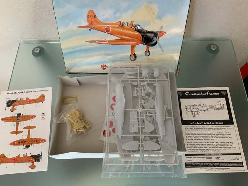 Classic Airframes 1/48 Mitsubishi A5M4K Claude Vintage Building ...