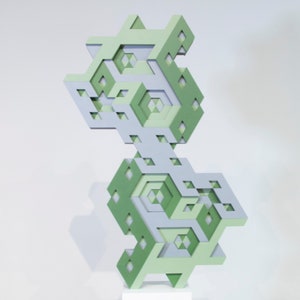 Origami Reimagined CNC Foam Core Geometric Relief Pop Art Sculpture ...