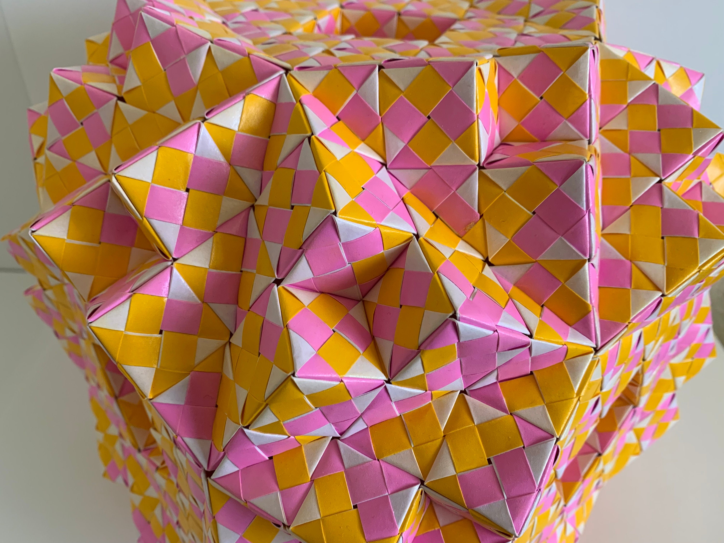 12,000 Fold Origami Snub Cube Sphere Geometric Polyhedron NO ADHESIVE ...