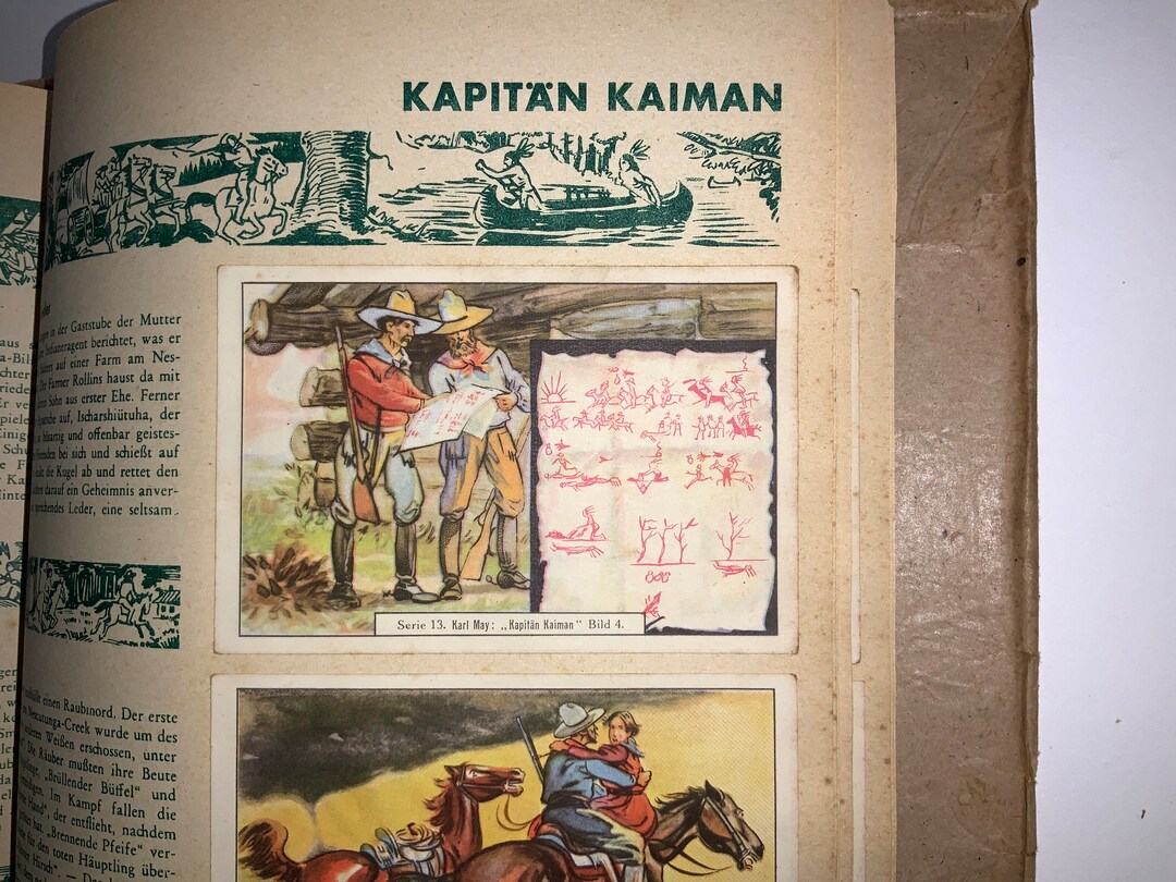 COMPLETE Rare Karl May American Old West German Adventure Storybook ...