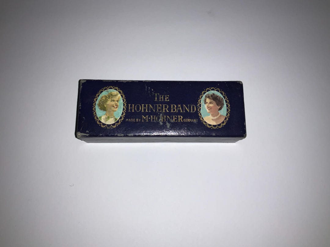 1920s Hohner Harmonica Brass Instrument Great Condition in Original Box ...