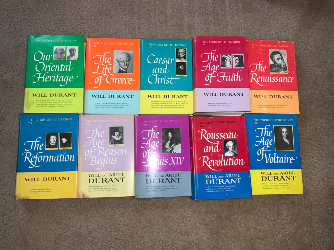 The Story of Civilization by Will and Ariel Durant History Books ...