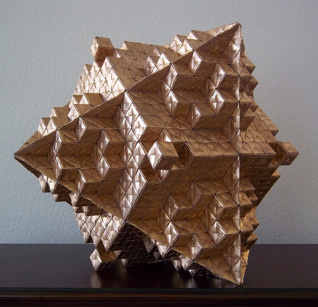 Cubic Intersection Origami Paper Sculpture Architecture Engineering ...