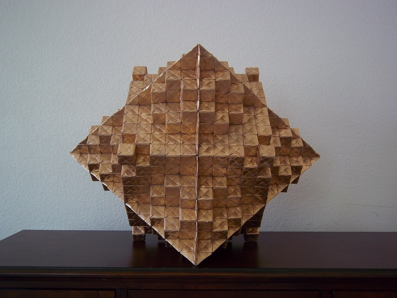 Cubic Intersection Origami Paper Sculpture Architecture Engineering ...