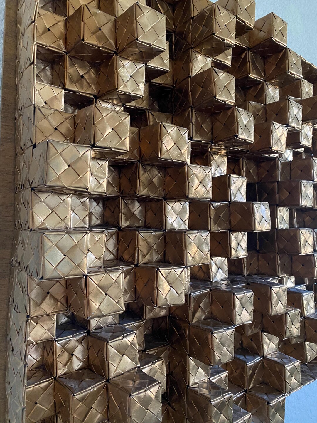 30,000 Paper Folds - Origami Wall Hanging Sculpture Complex Handmade ...