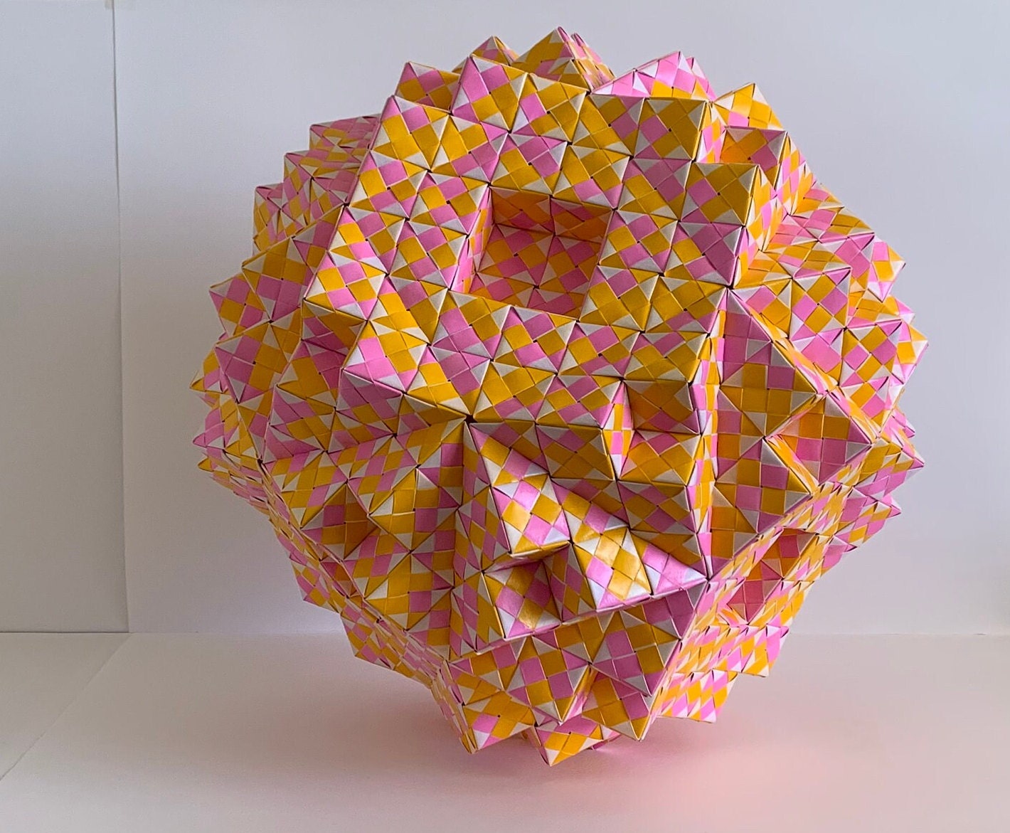 12,000 Fold Origami Snub Cube Sphere Geometric Polyhedron NO ADHESIVE ...