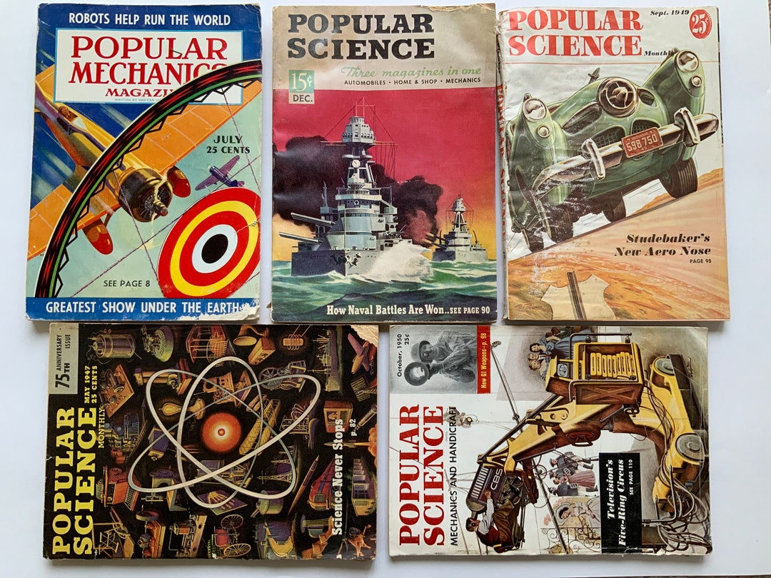 1930s Popular Science Popular Mechanics Antique Magazine Book Lot ...