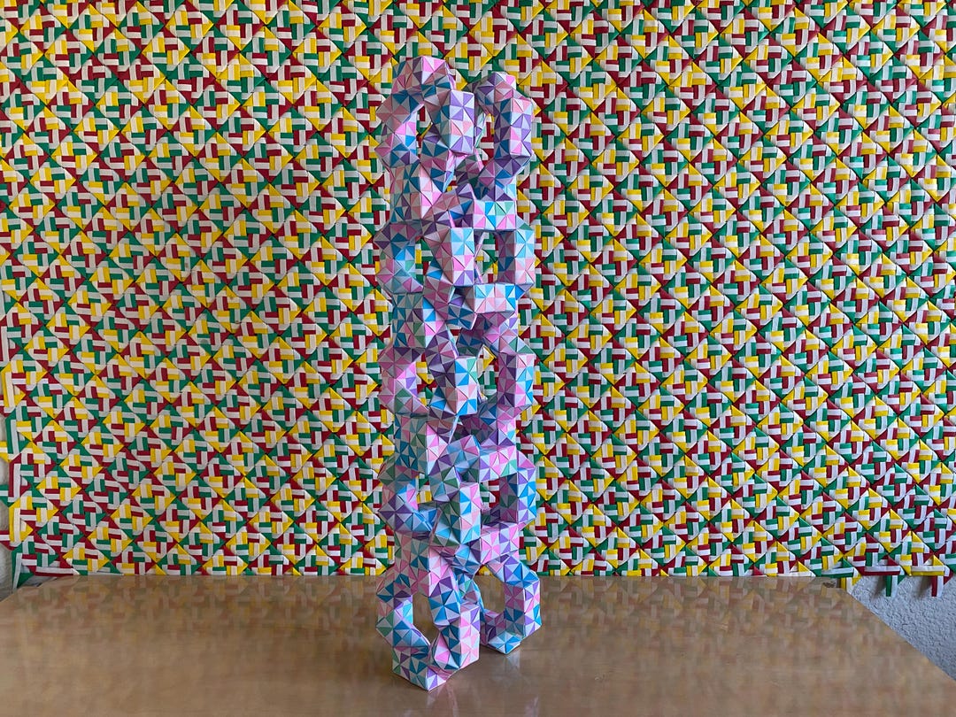 Sensational Vance Houston Art Original Origami Artwork Architectural ...