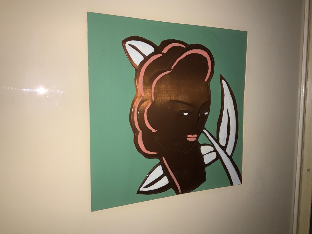 Painting on Copper Vintage Original Edna Lewis Baltimore Studio Fine ...
