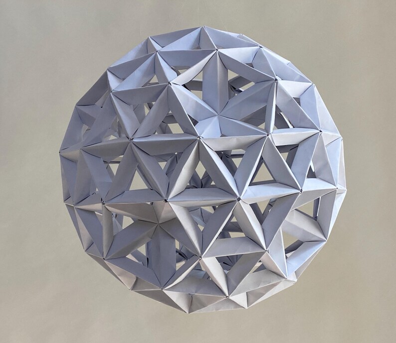 XXL Origami Mobile Hanging Art Sculpture Geometric Spheres Shapes ...