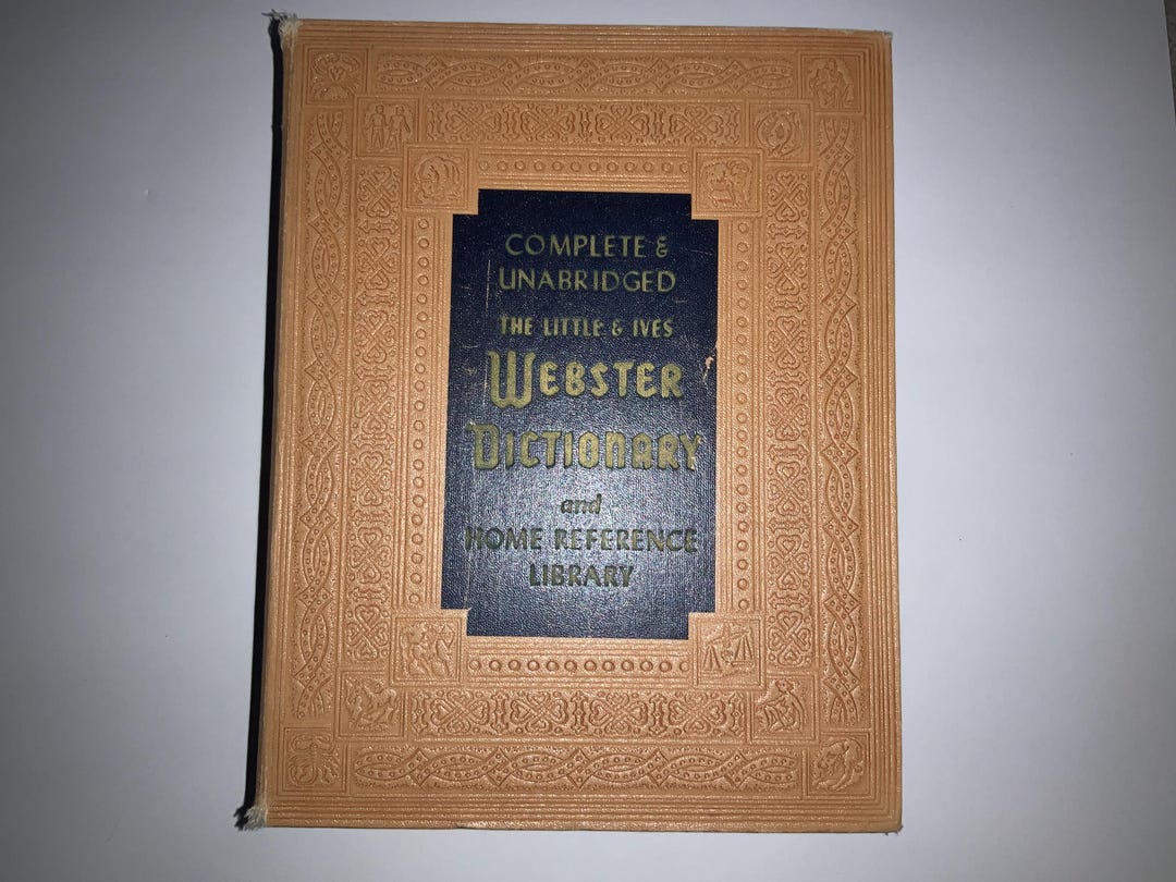 XXL Deluxe Leather Bound Complete Little Ives Unabridged Webster's ...
