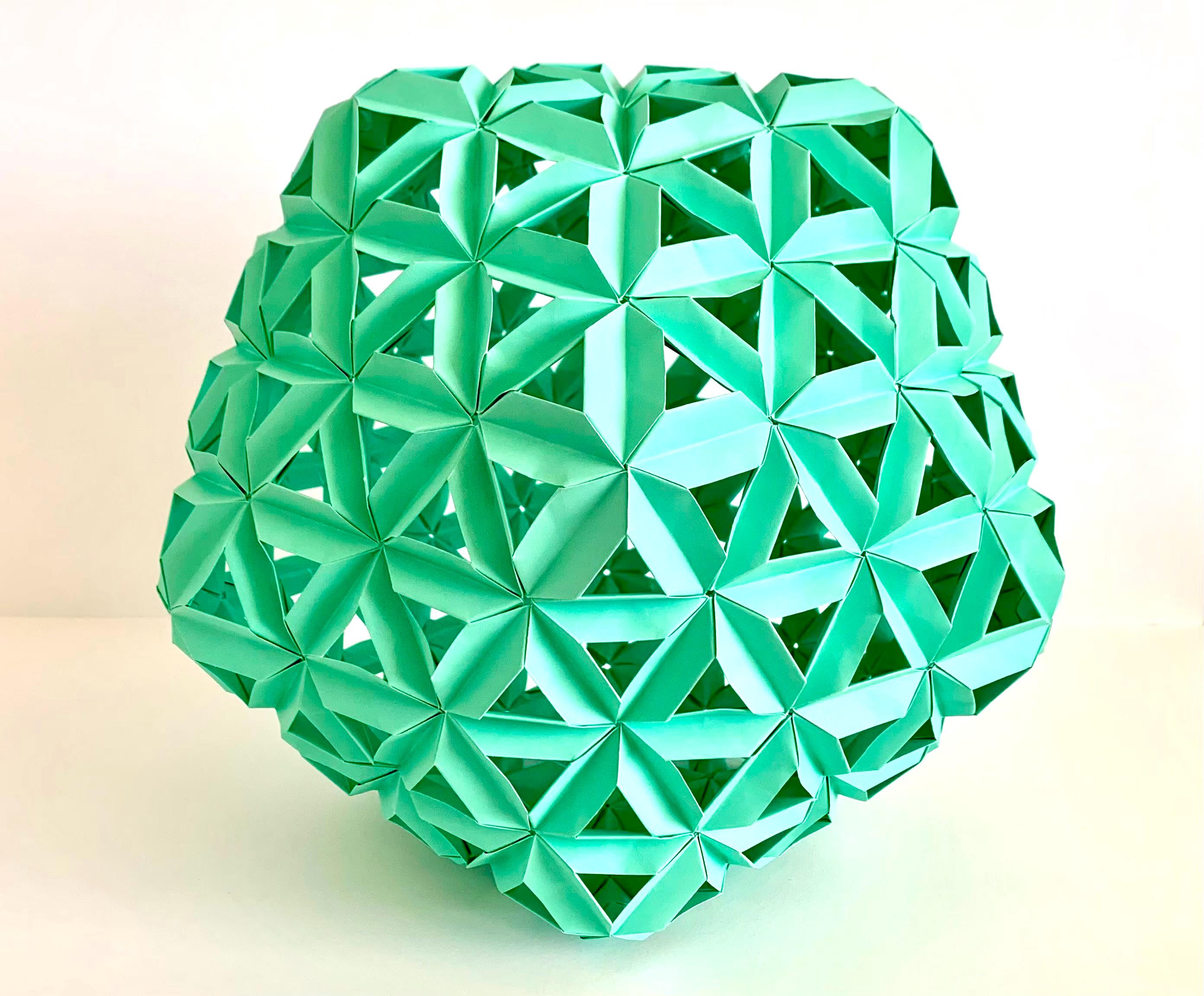 Origami Sphere Captivating Origami Ball Crafts Complex Modular Stock