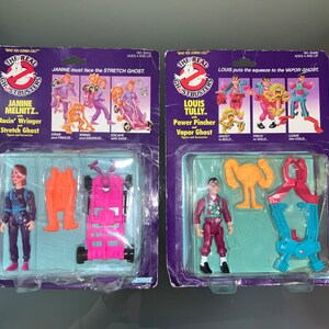 NIB the Real Ghostbusters Louis Tully Power Pincher and Janine Melnitz ...