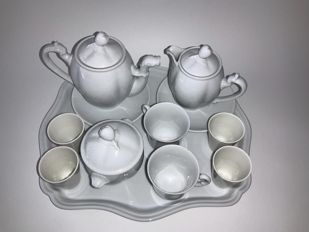 Richard Ginori Italy Porcelain Tea Set: Berry Theme, 15pc Bone China ...