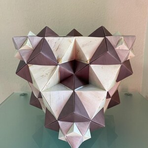 Origami Fused Octahedral Cubes Original Paper Artwork - Etsy