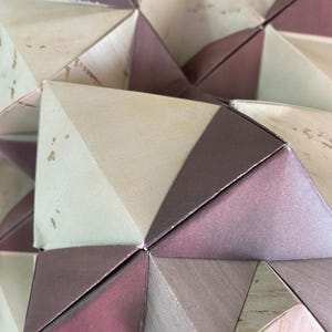 Origami Fused Octahedral Cubes Original Paper Artwork - Etsy